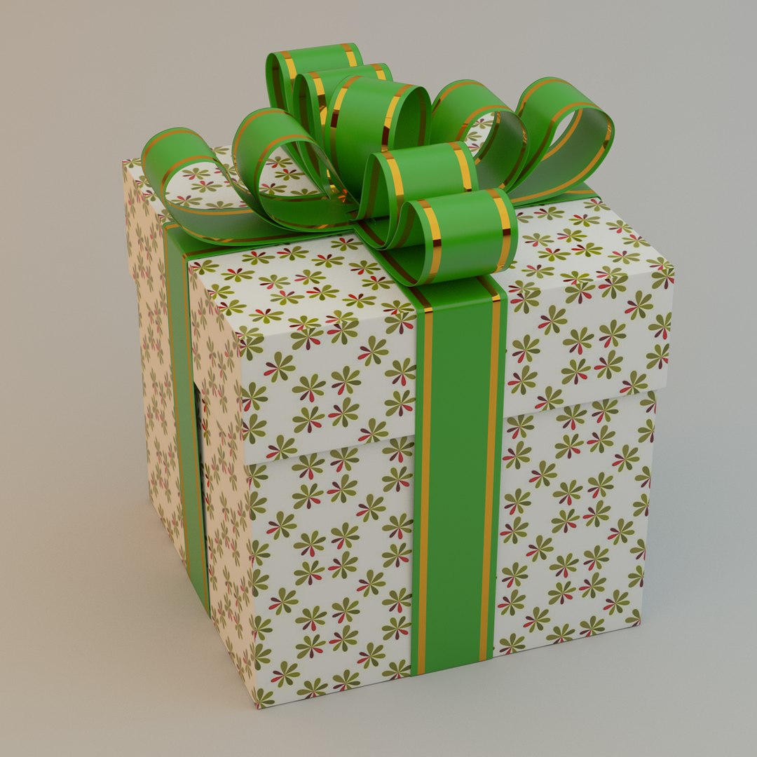 Gift Box 3d Model