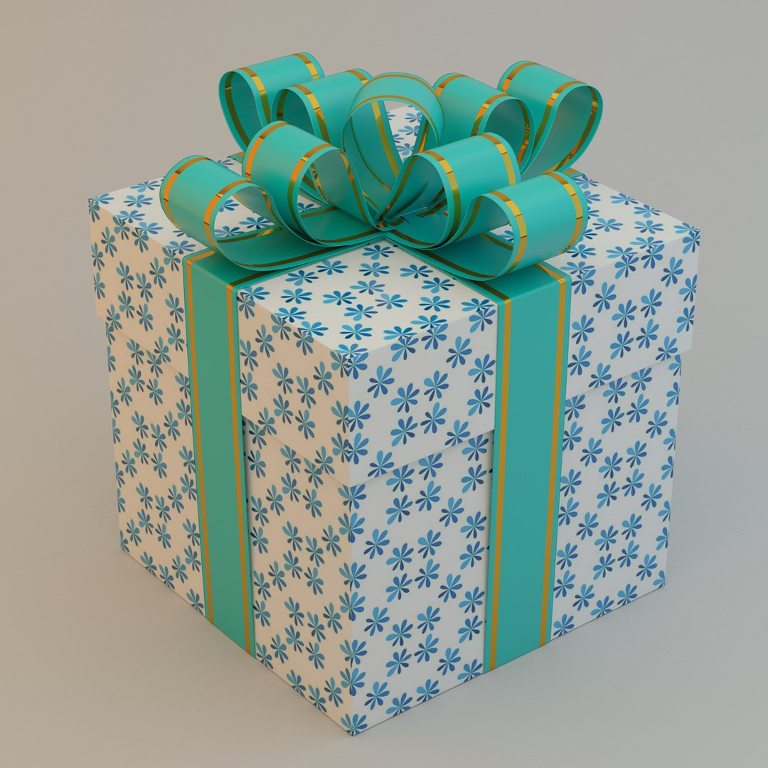 Gift Box 3d Model