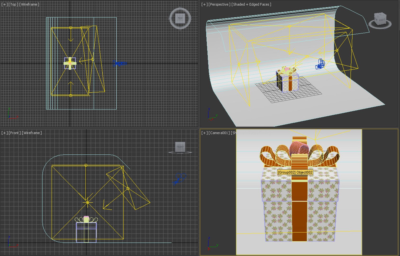 Gift Box 3d Model
