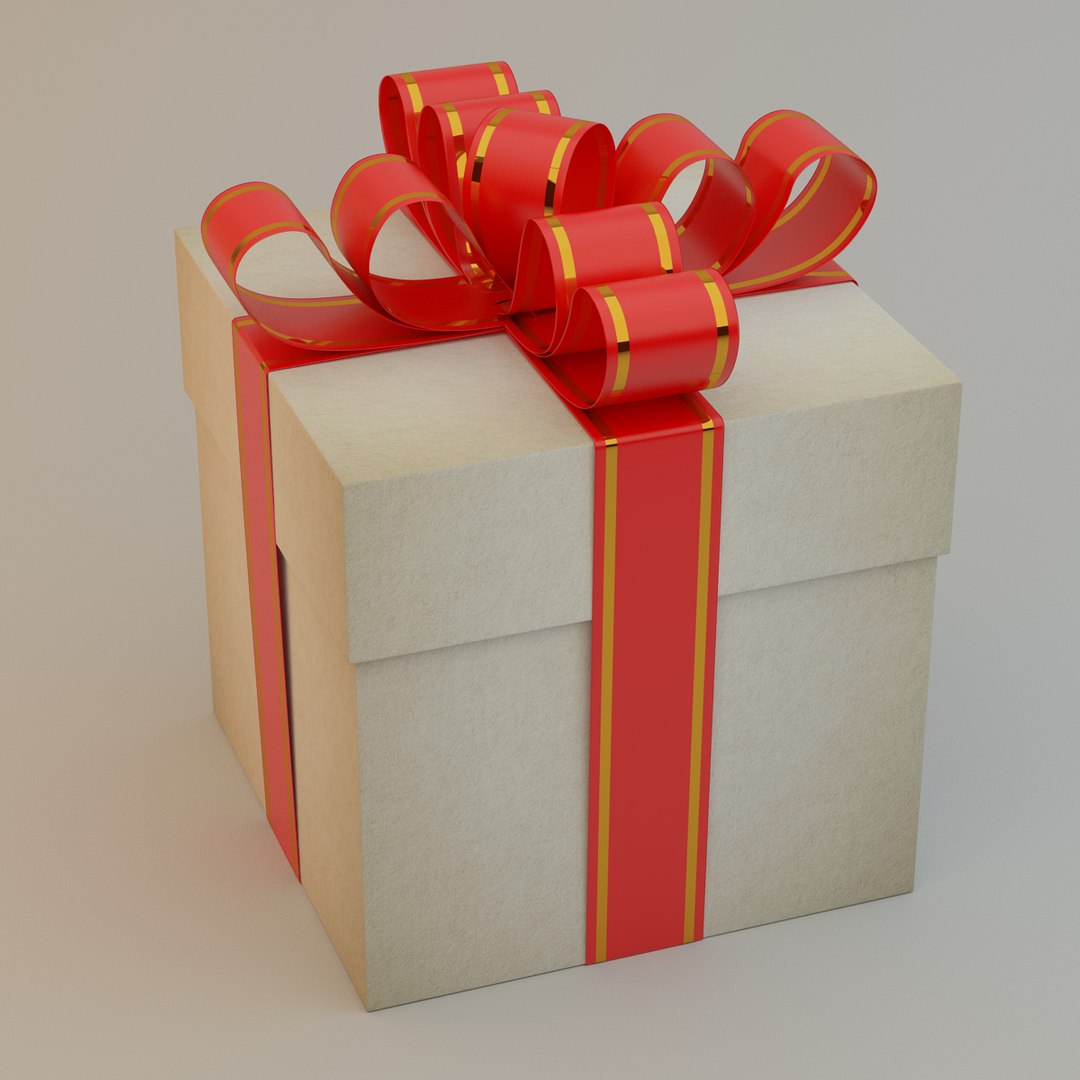 Gift Box 3d Model