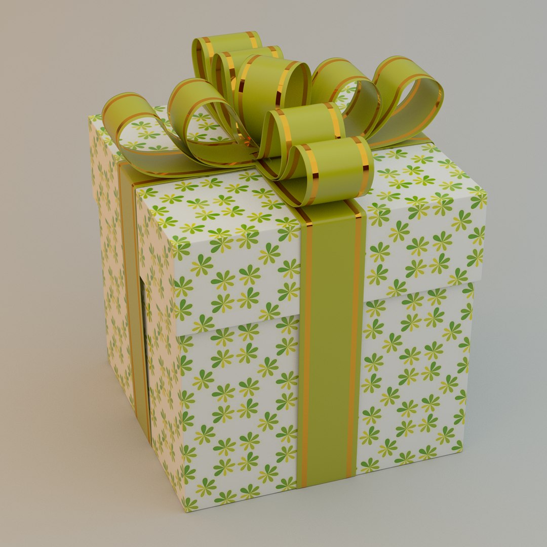 Gift Box 3d Model