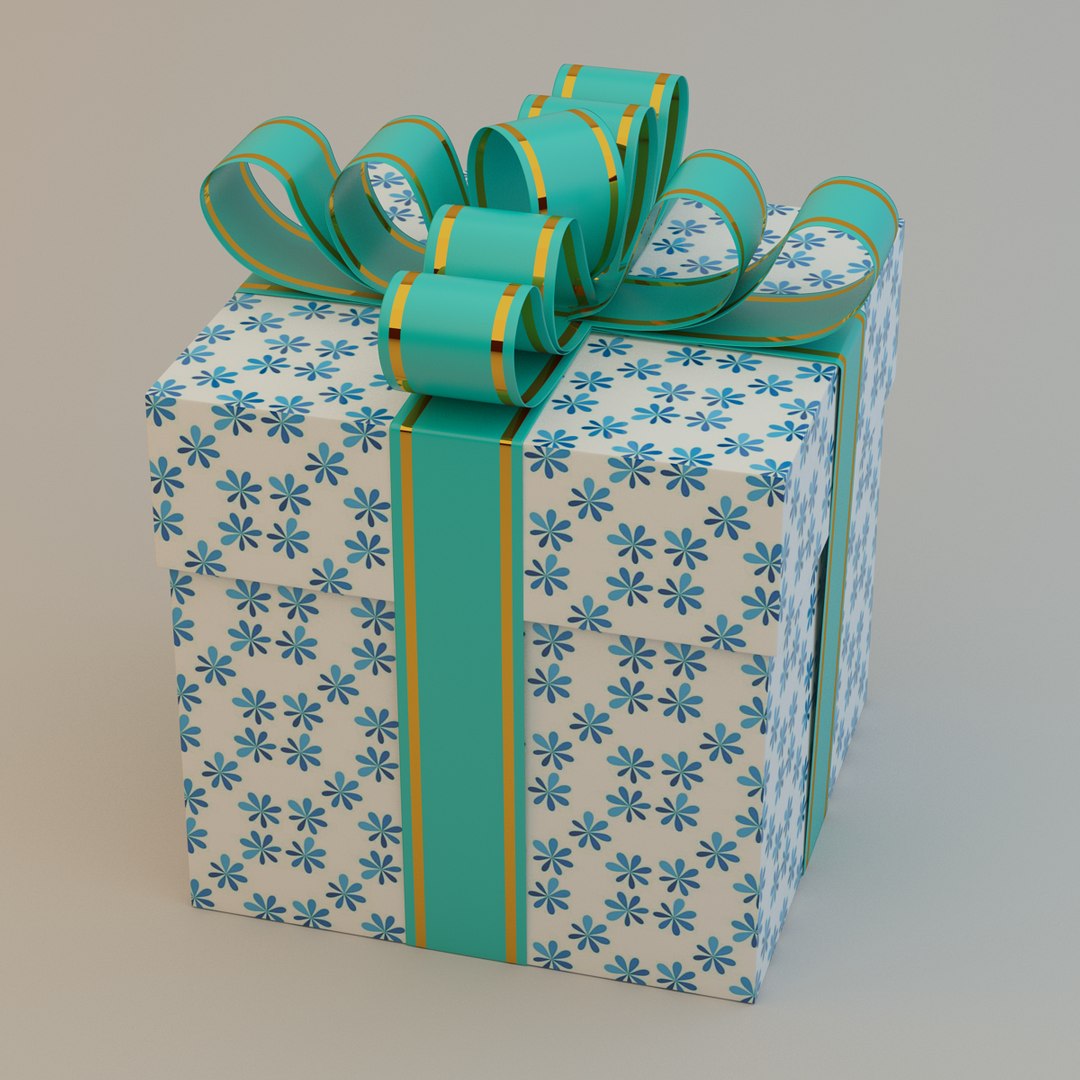 Gift Box 3d Model