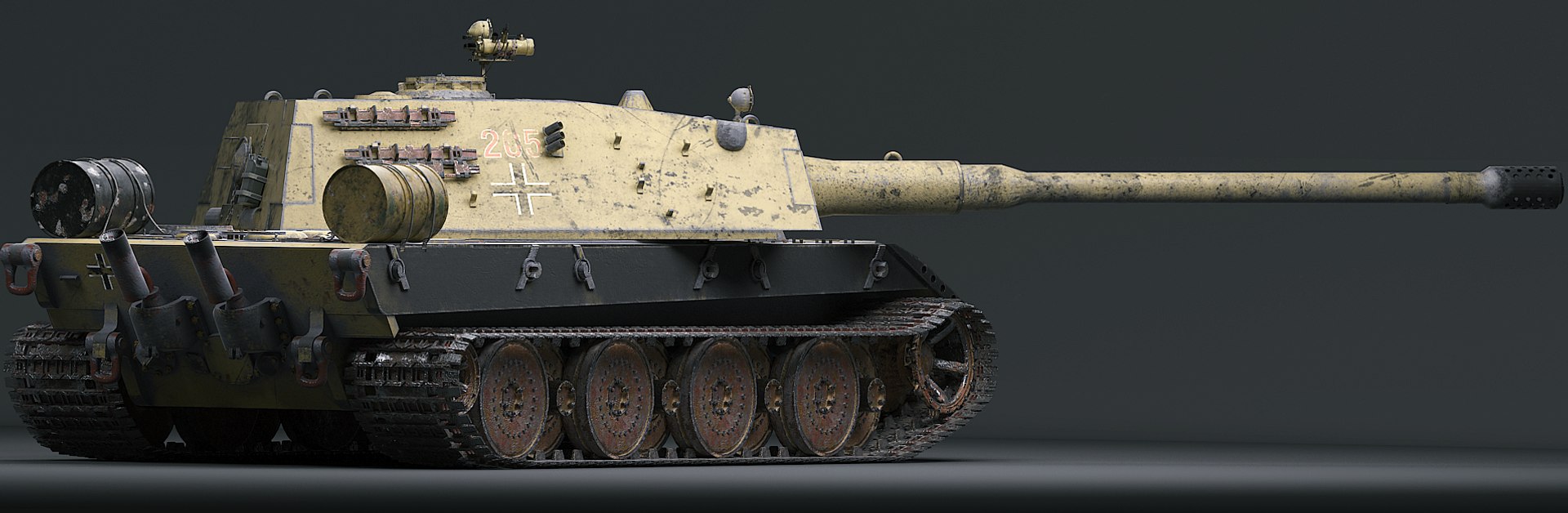 Africa panzerkampfwagen e-100 model - TurboSquid 1251045