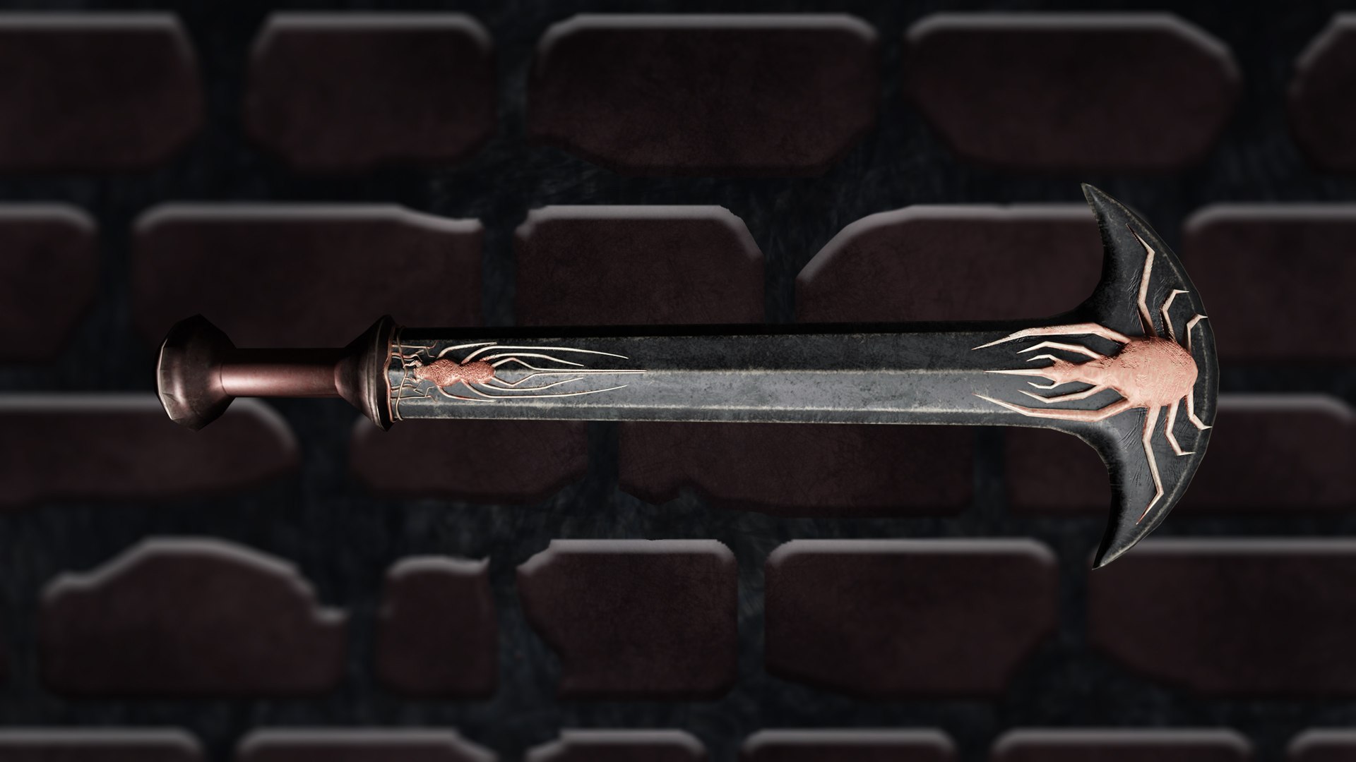 Free 3D POP02 - Spider Sword - FanModArt - TurboSquid 2053732