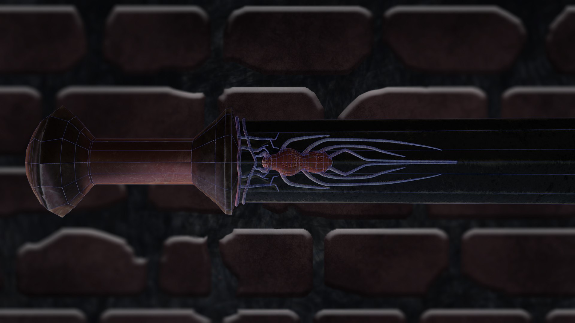 Free 3D POP02 - Spider Sword - FanModArt - TurboSquid 2053732