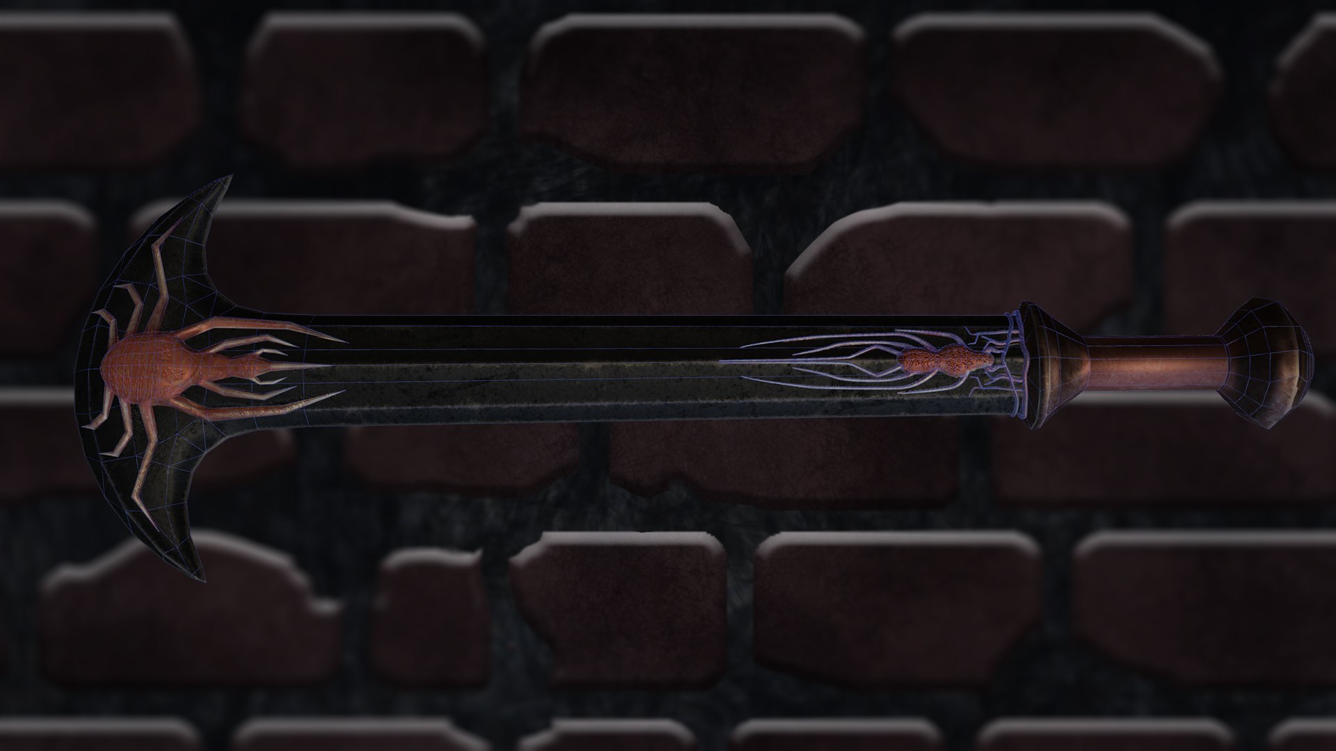 Free 3D POP02 - Spider Sword - FanModArt - TurboSquid 2053732