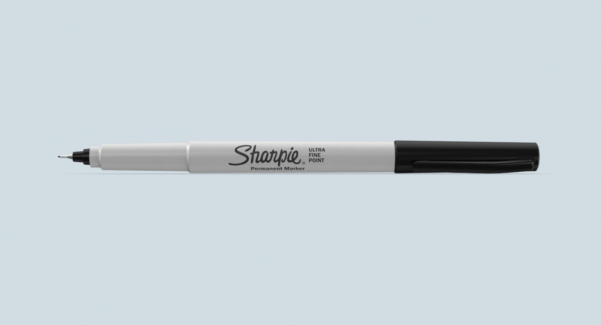 Thin-sharpie-marker---branded-cap-off 3D Model - TurboSquid 1312467