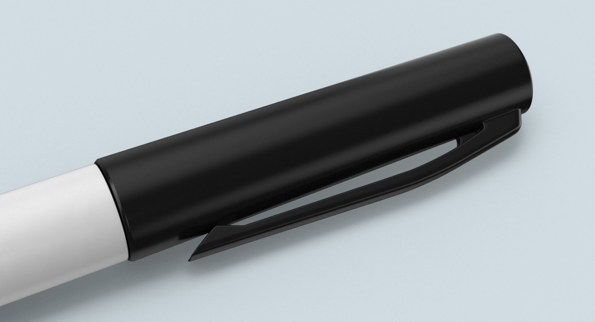 Thin-sharpie-marker---branded-cap-off 3D Model - TurboSquid 1312467