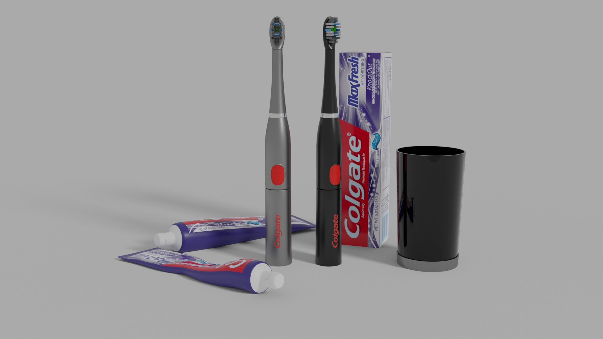 Colgate Toothpaste Set Model - TurboSquid 1660027