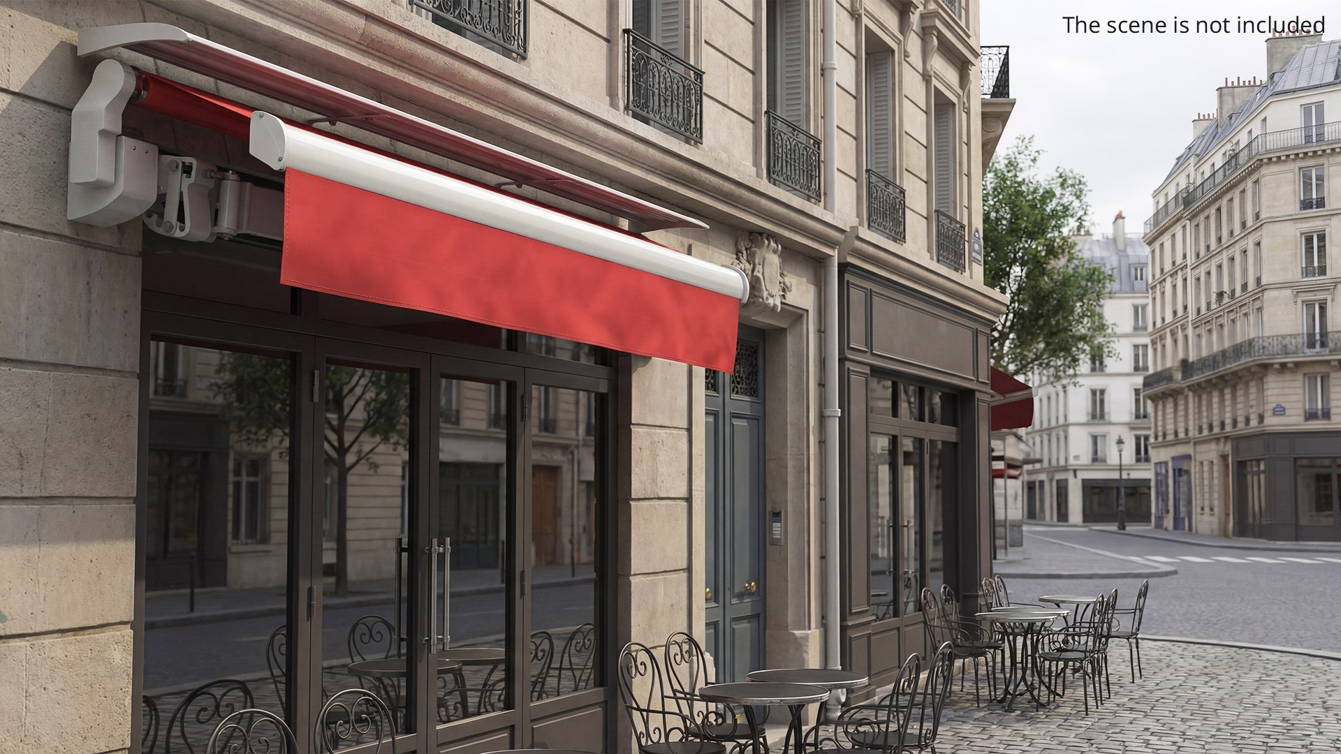 Retracted Retractable Awning Red 3D Model - TurboSquid 2518805