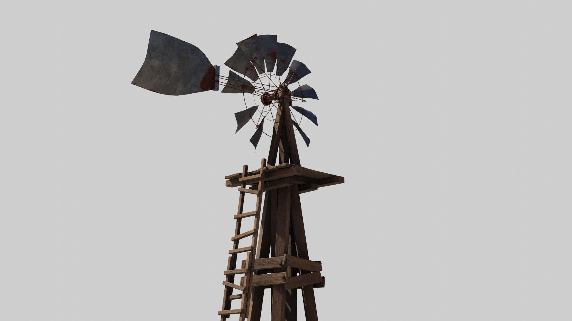 3D Old Wooden Windmill 4k Pbr Textures Model - TurboSquid 2048258