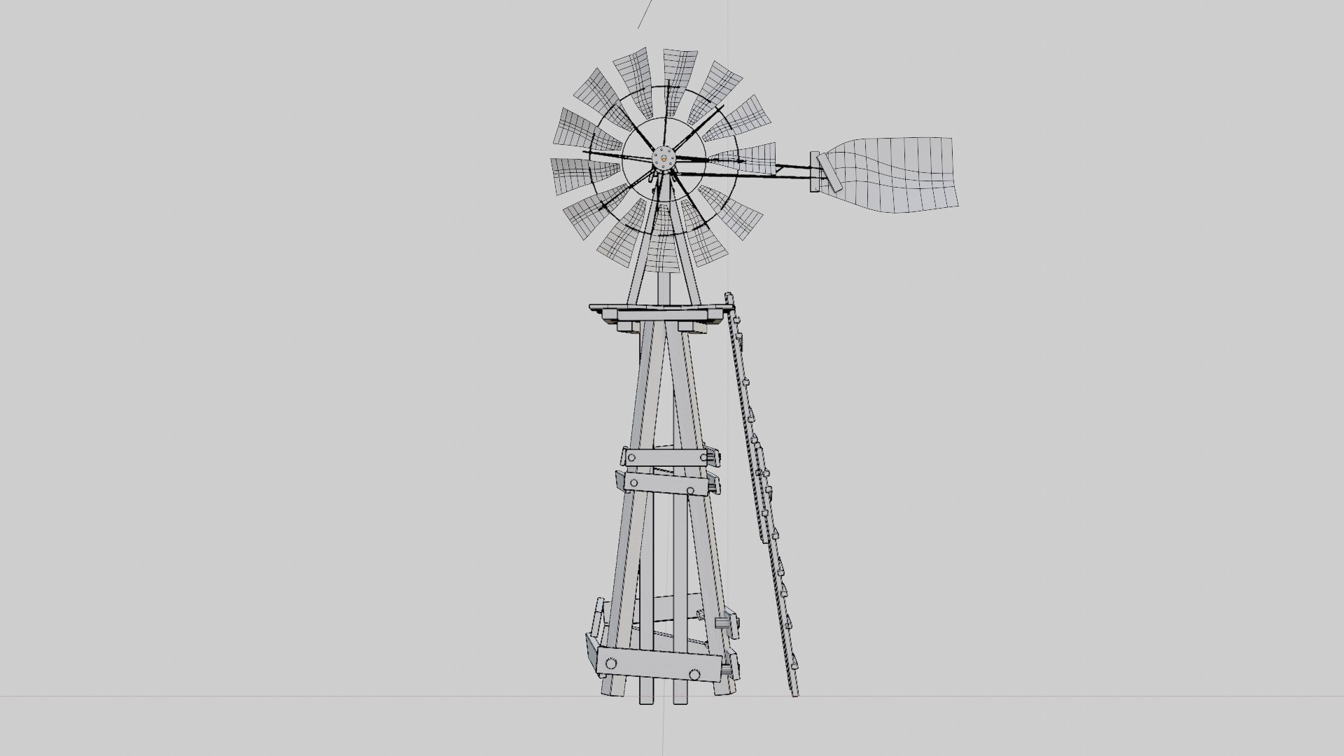 3D Old Wooden Windmill 4k Pbr Textures Model - TurboSquid 2048258