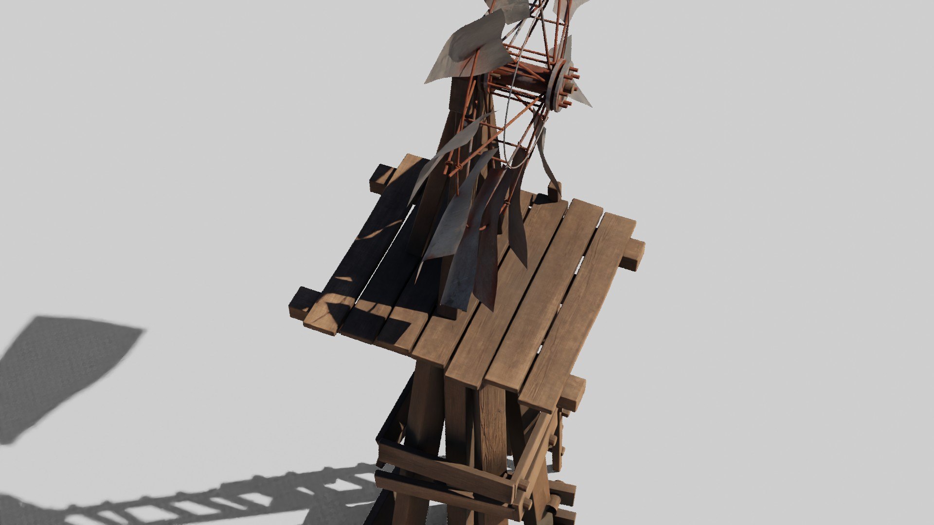3D Old Wooden Windmill 4k Pbr Textures Model - TurboSquid 2048258
