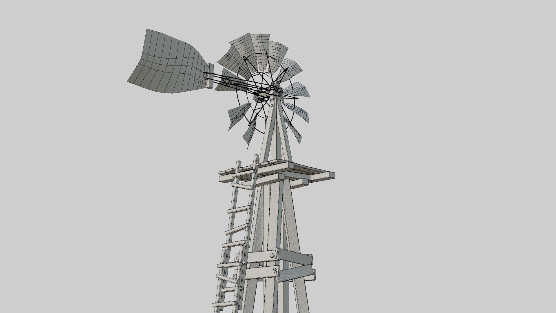 3D Old Wooden Windmill 4k Pbr Textures Model - TurboSquid 2048258