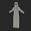 3d Model Traditional Arab Ladies Dress