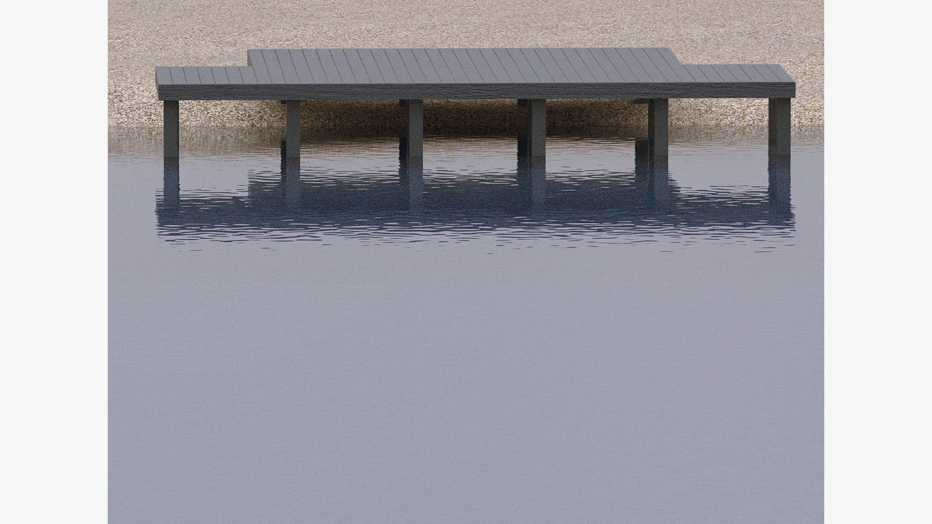 3D Model Modern Boat Pier Berth - TurboSquid 2119928