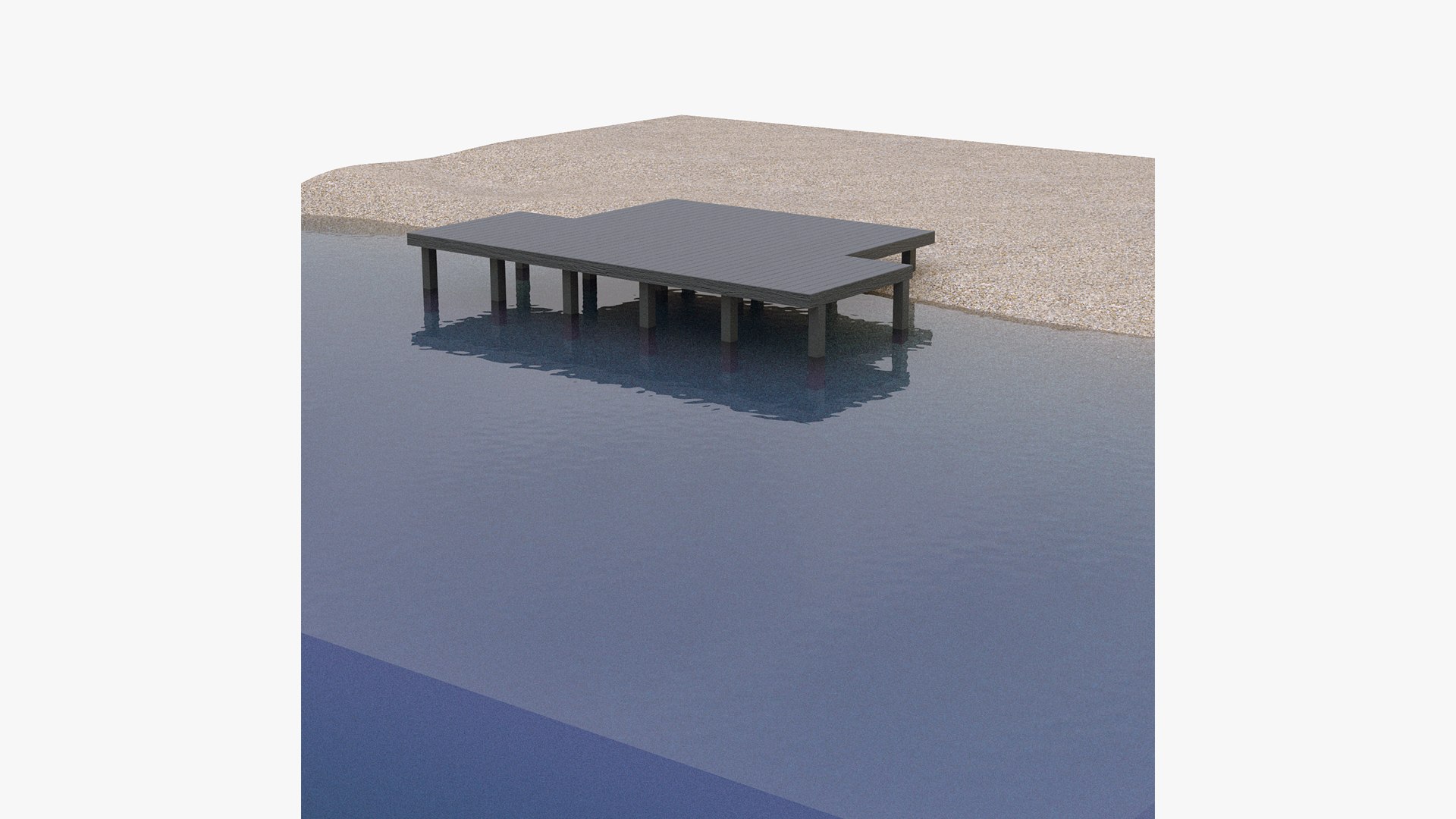 3D Model Modern Boat Pier Berth - TurboSquid 2119928