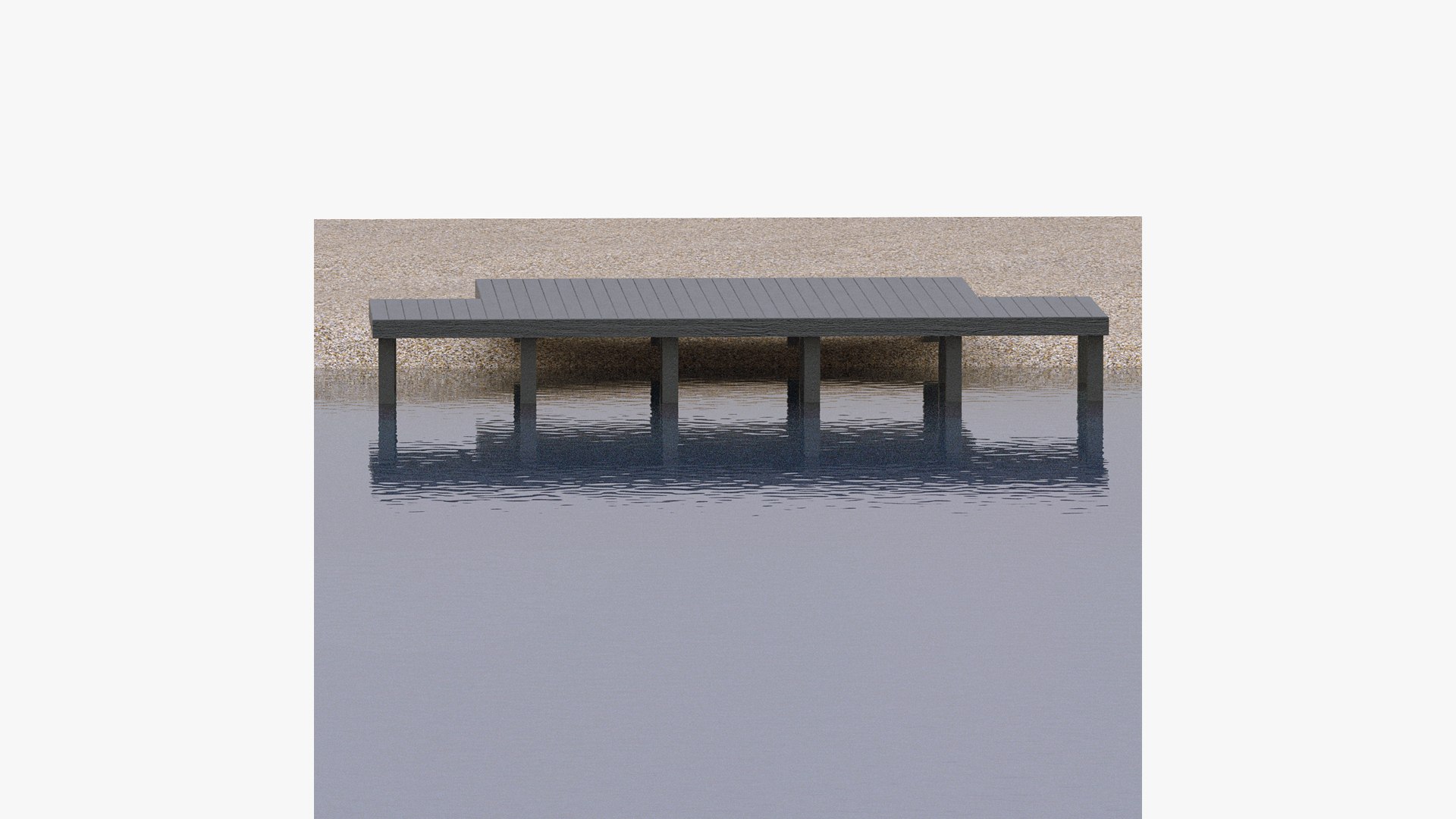 3D Model Modern Boat Pier Berth - TurboSquid 2119928