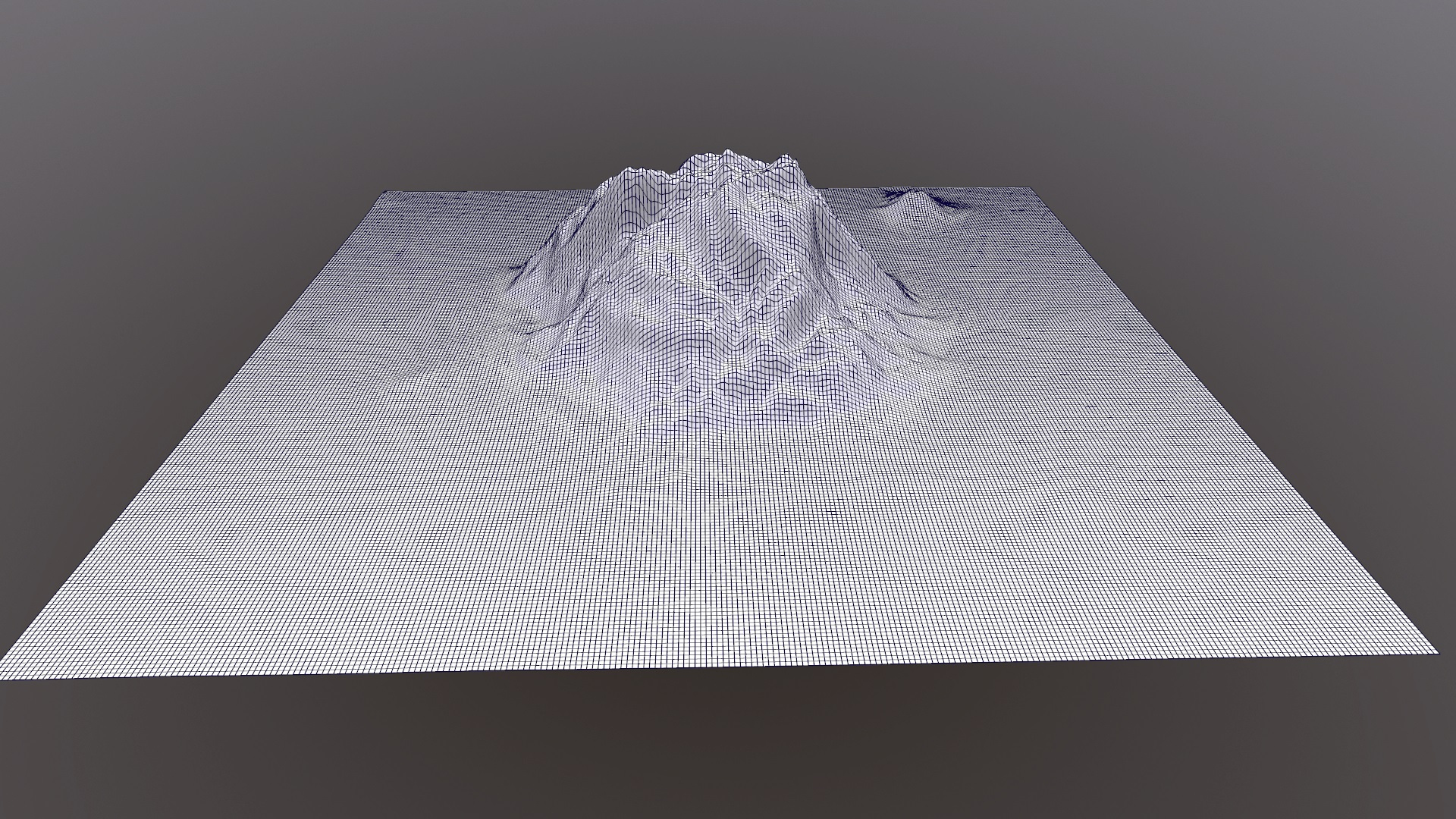 Maya Cliffs Terrain Modeled