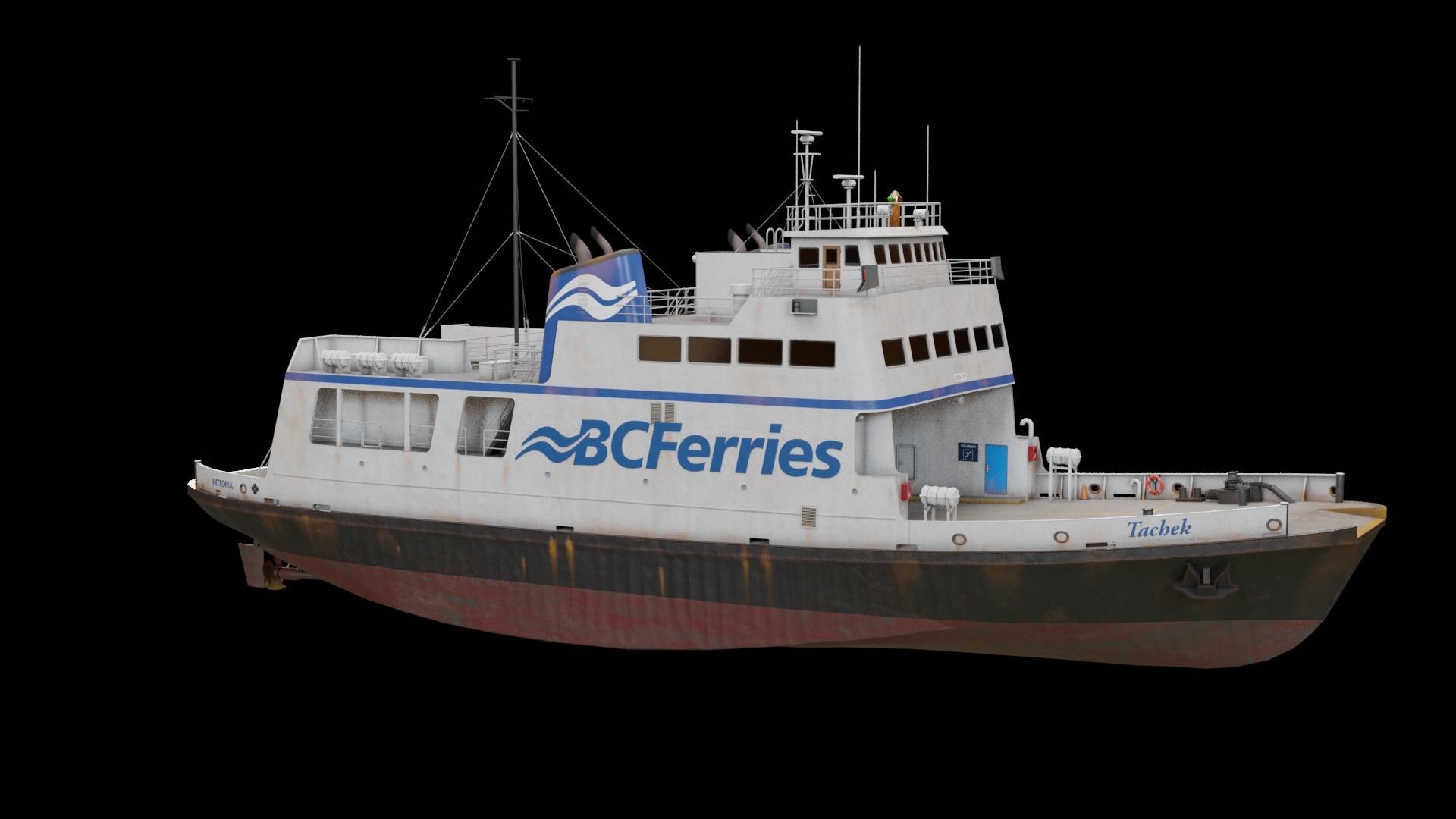 3D BC Ferries T CLASS model - TurboSquid 2109999