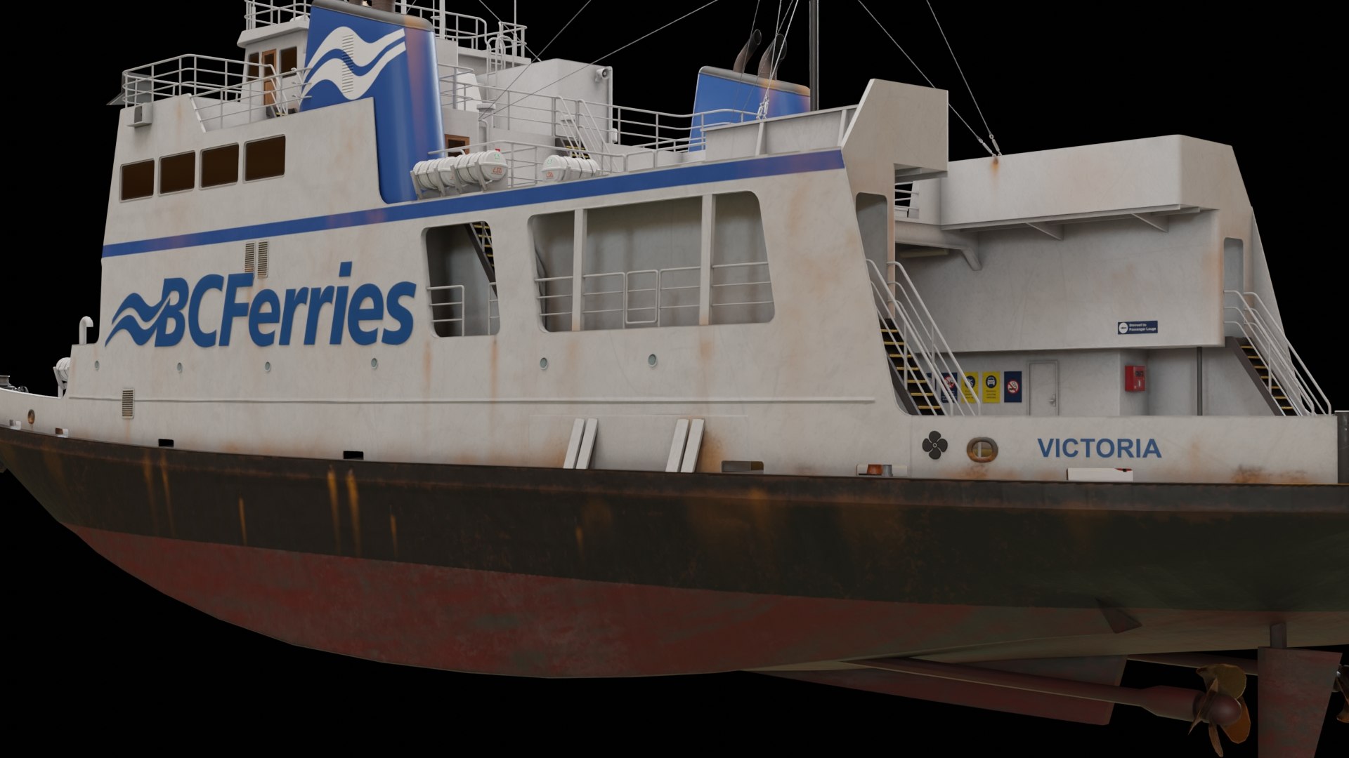 3D BC Ferries T CLASS Model - TurboSquid 2109999