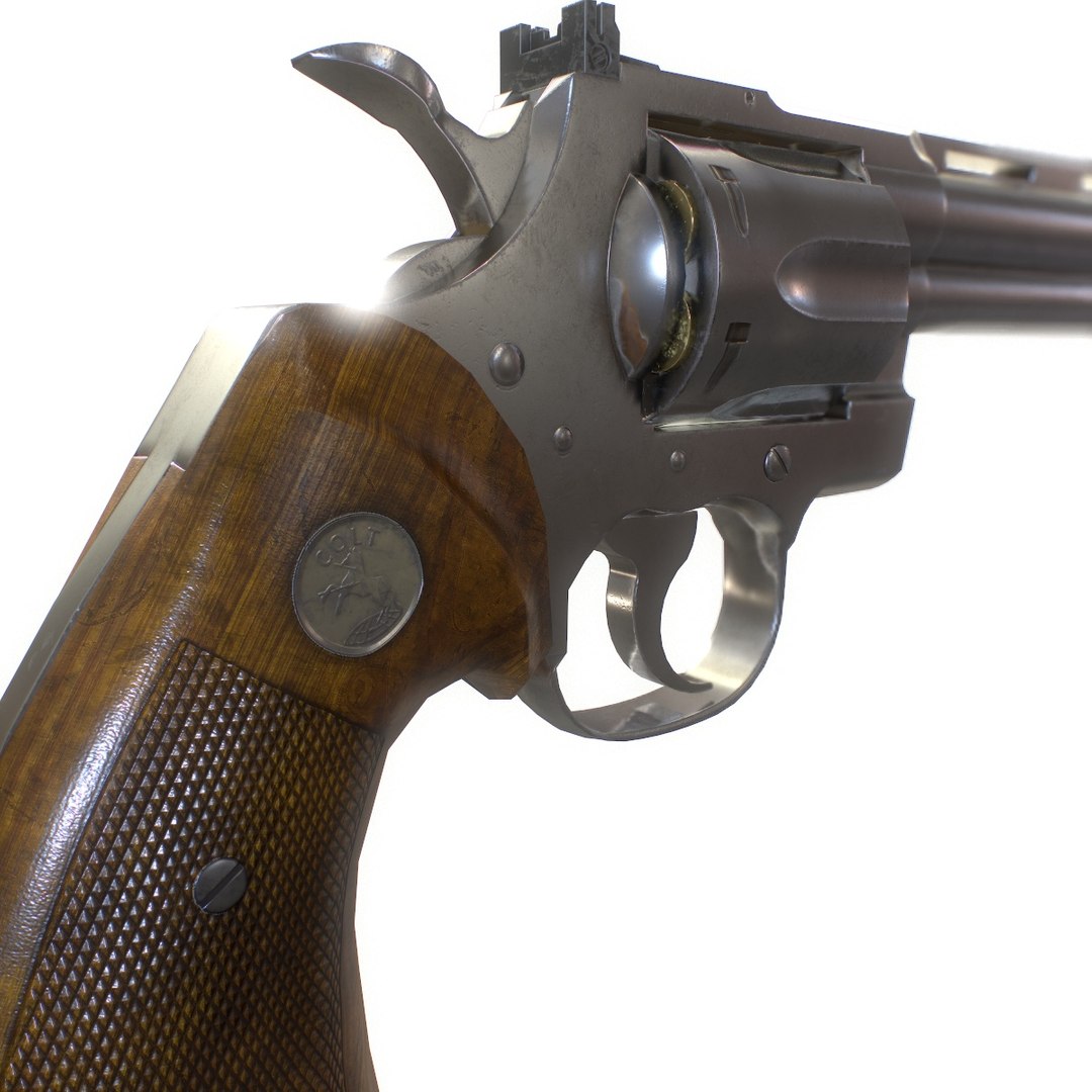 Colt python 6 gun 3D - TurboSquid 1368588