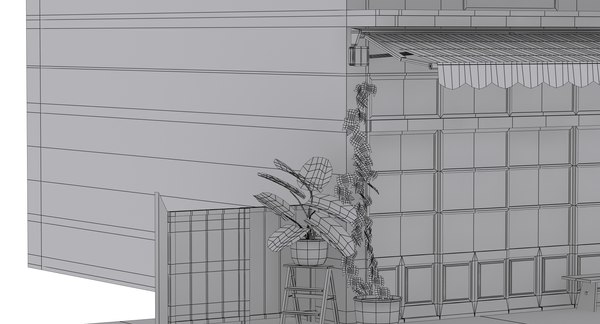 3D old japanese store model - TurboSquid 1357977