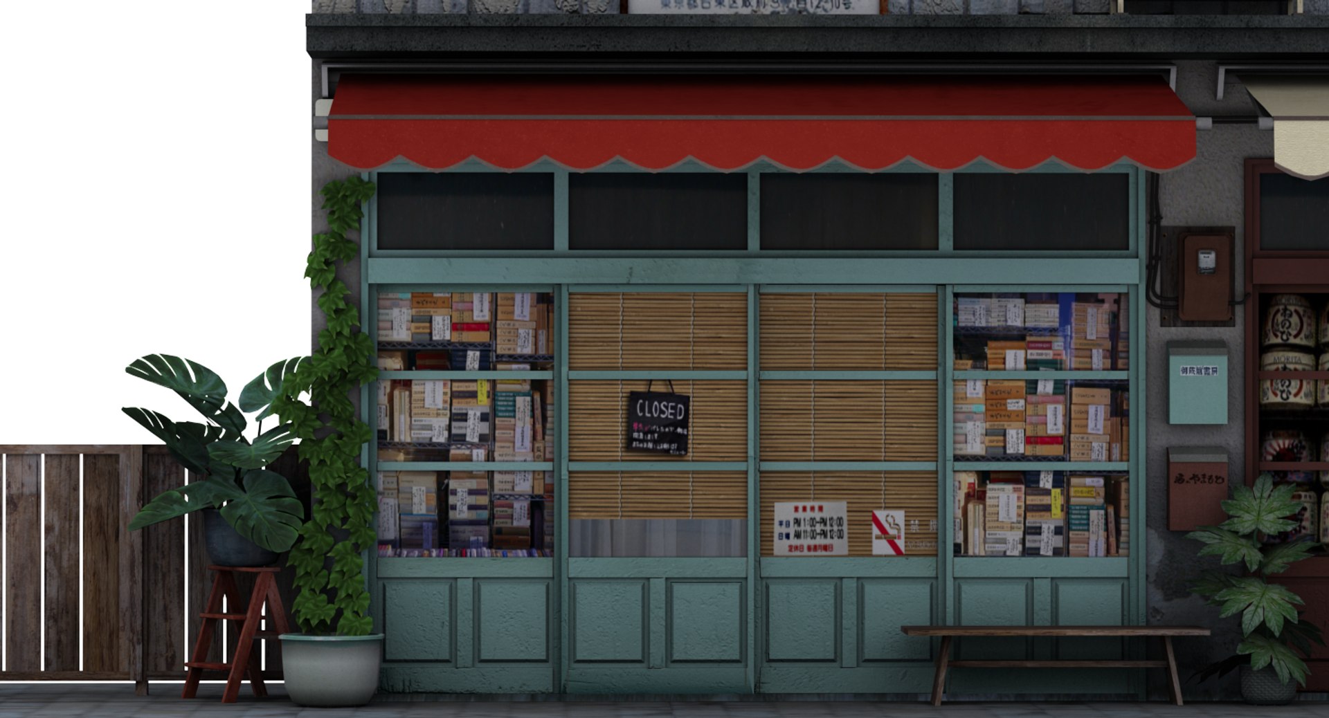 3D Old Japanese Store Model - TurboSquid 1357977