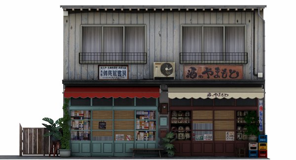 3D old japanese store model - TurboSquid 1357977