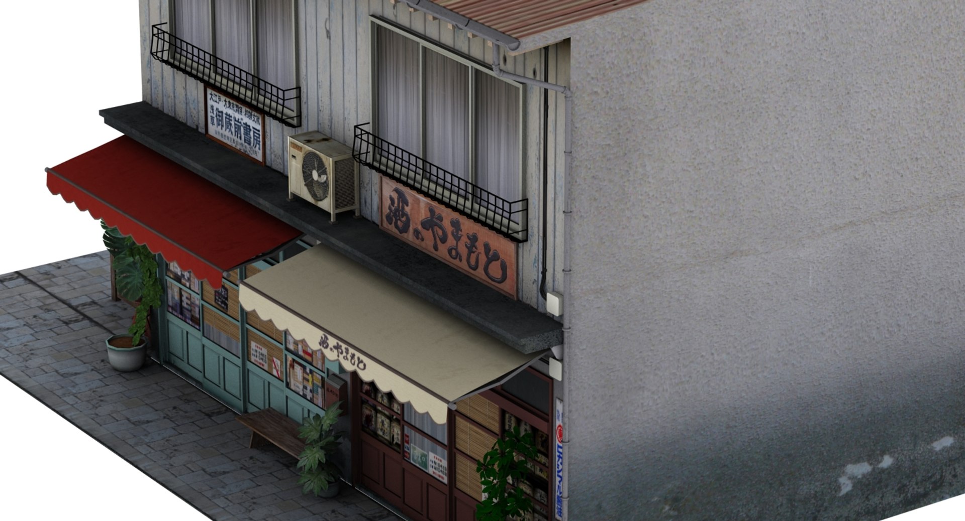 3D Old Japanese Store Model - TurboSquid 1357977
