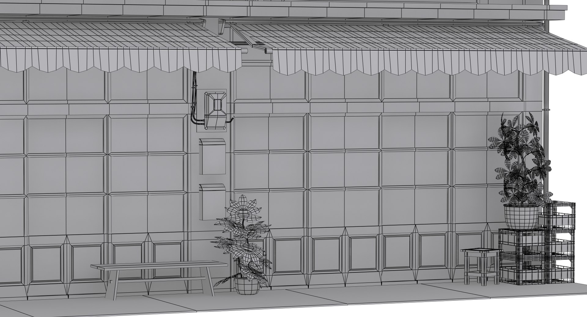 3D Old Japanese Store Model - TurboSquid 1357977