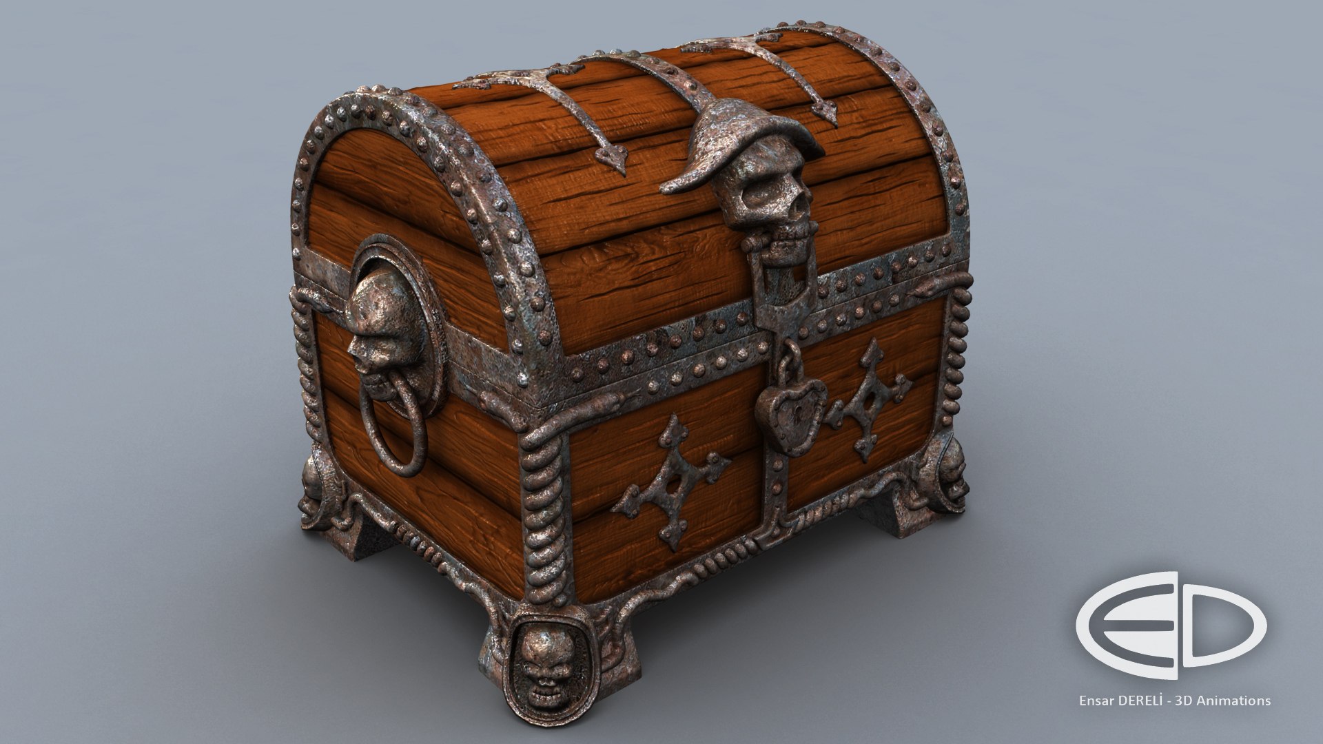 3d Treasure Chest Model
