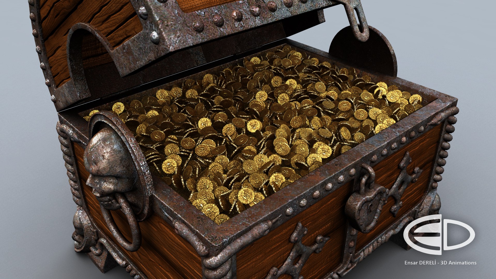 3d Treasure Chest Model