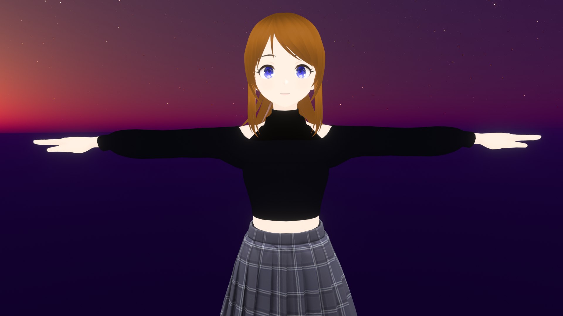 Game Ready Low Poly Anime Character Girl 7 3D Model - TurboSquid 1907341