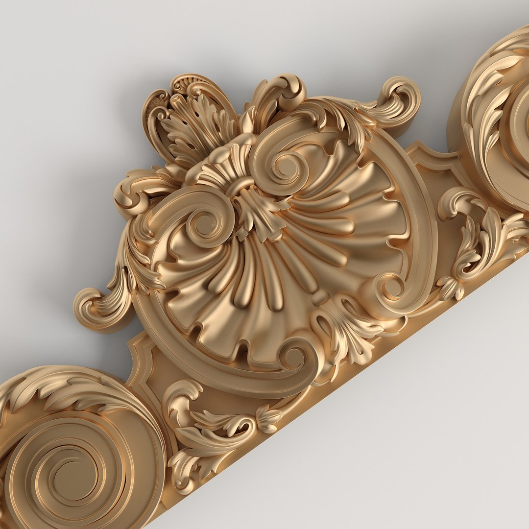 Horizontal decorative overlay 3D - TurboSquid 1693176