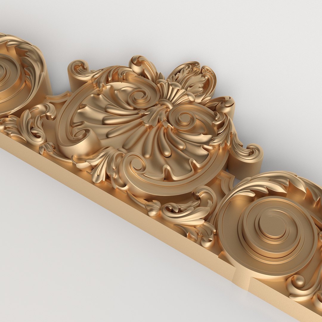 Horizontal Decorative Overlay 3D - TurboSquid 1693176