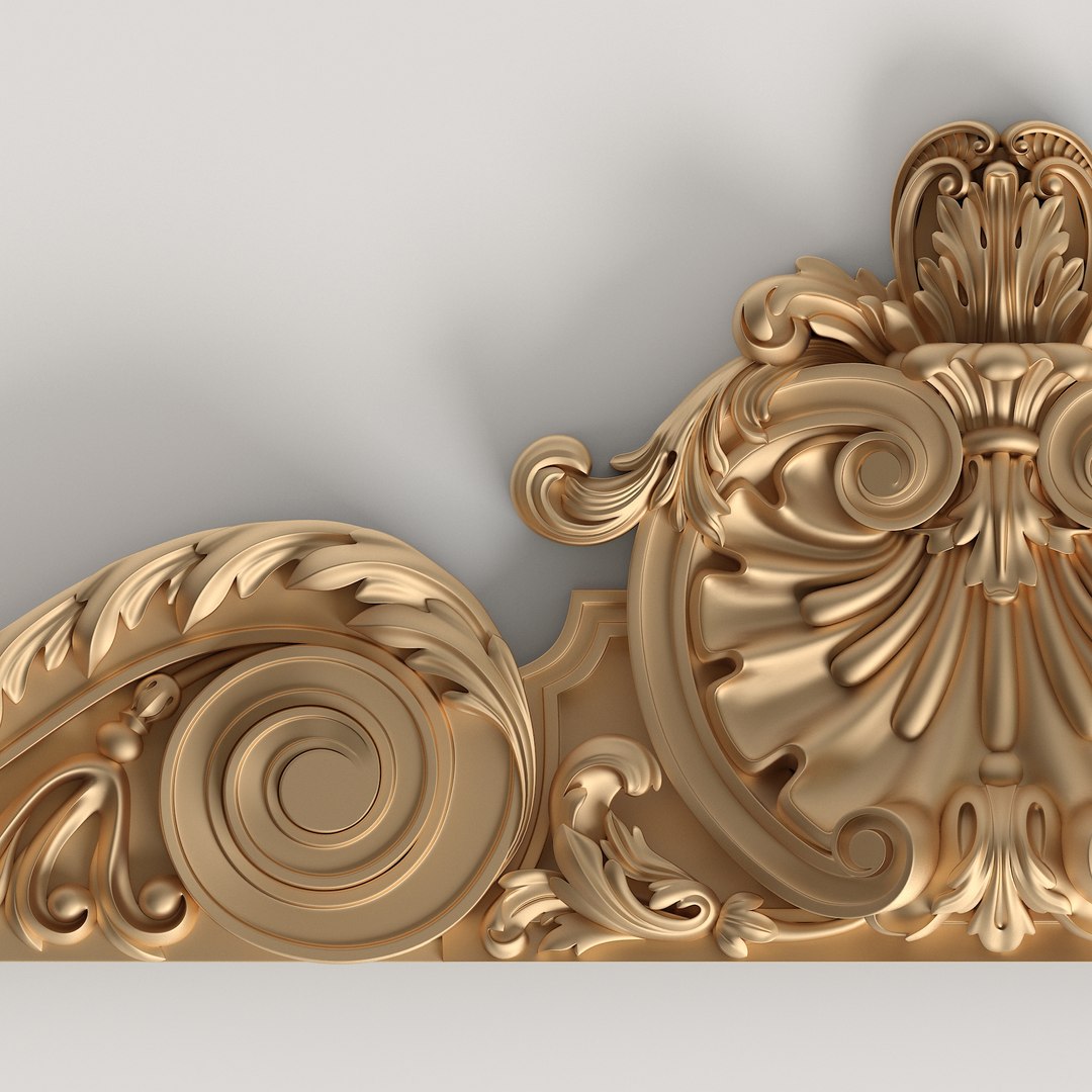 Horizontal Decorative Overlay 3D - TurboSquid 1693176