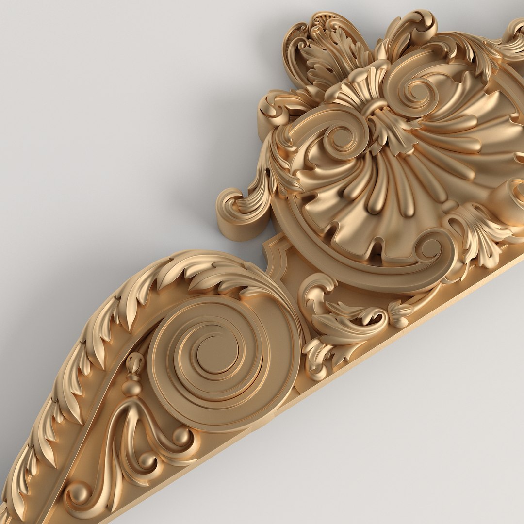 Horizontal Decorative Overlay 3D - TurboSquid 1693176