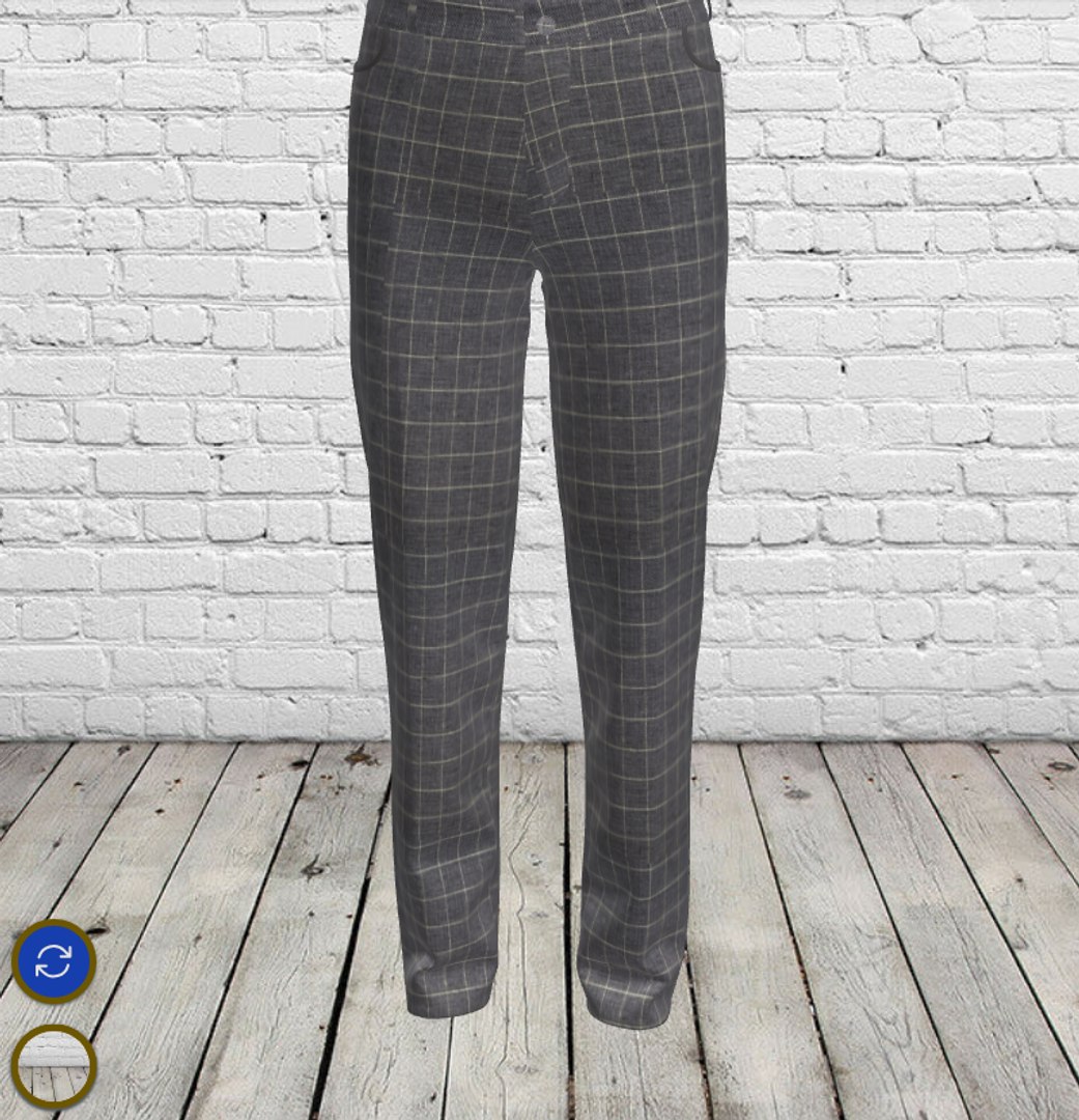 Realistic Pants With All Different Cuts In One Project 3D Model ...