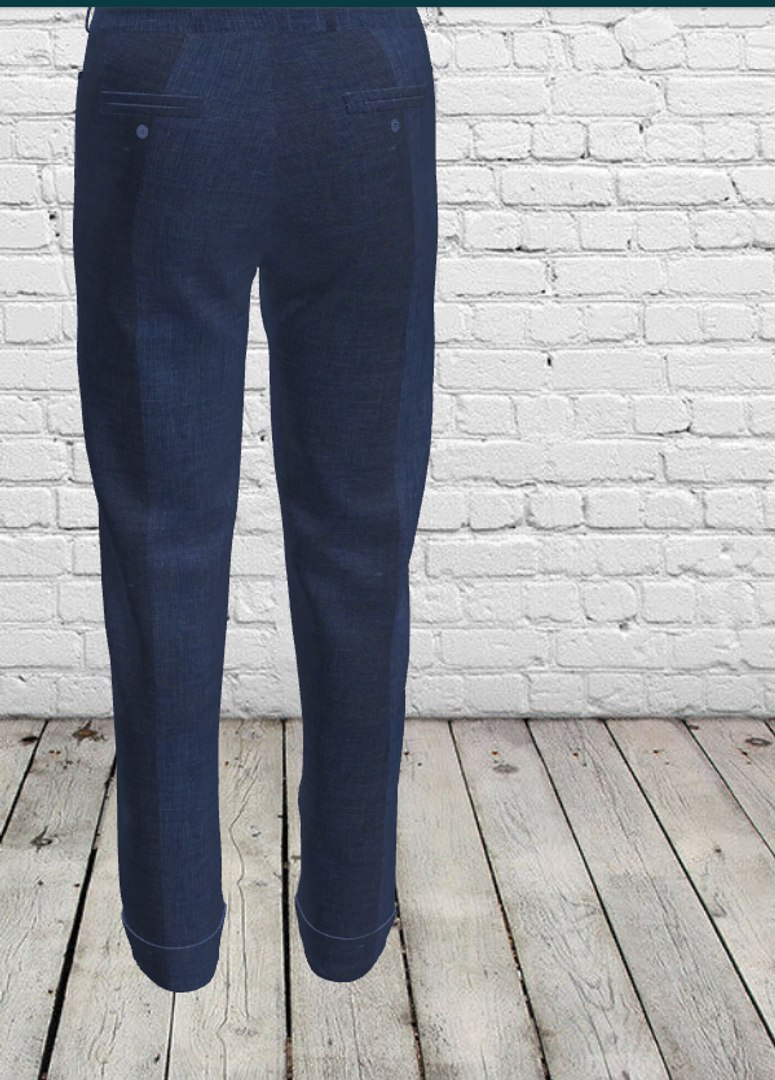 Realistic Pants with all different cuts in one project 3D model ...