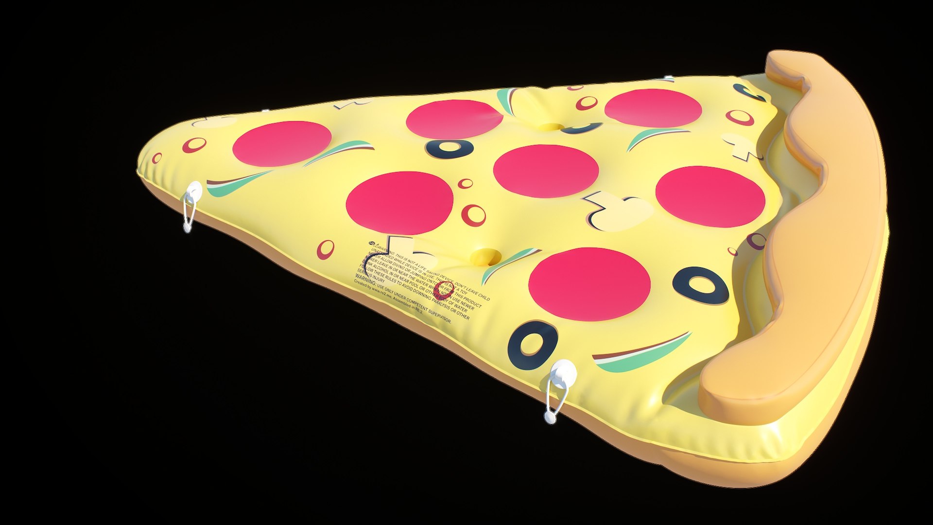 3D Model Pizza Pool Float Raft - TurboSquid 1760250