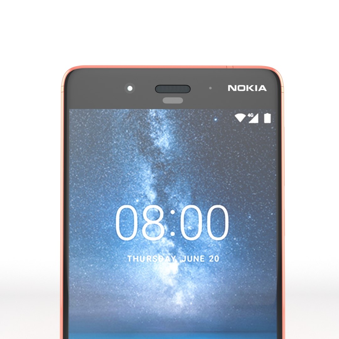 3D Nokia 8 Polished Copper Model - TurboSquid 1195142