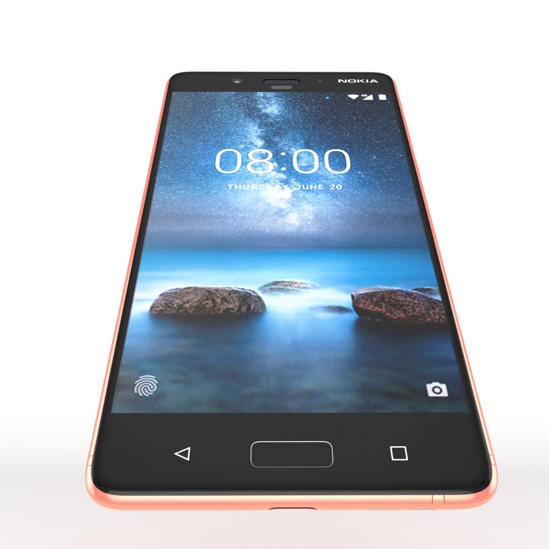 3D Nokia 8 Polished Copper Model - TurboSquid 1195142
