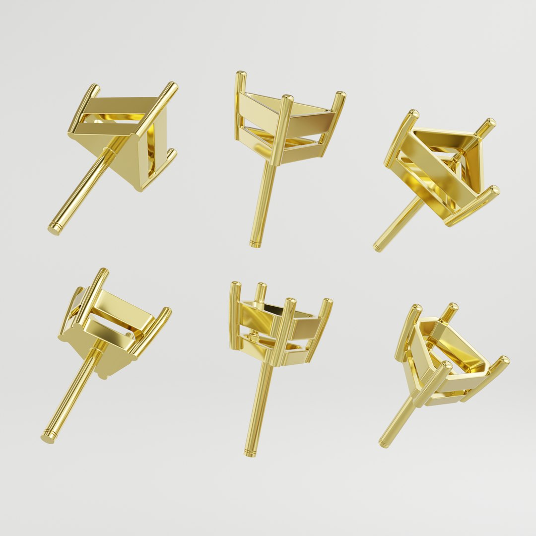 3D Stud Earring - TurboSquid 2358760