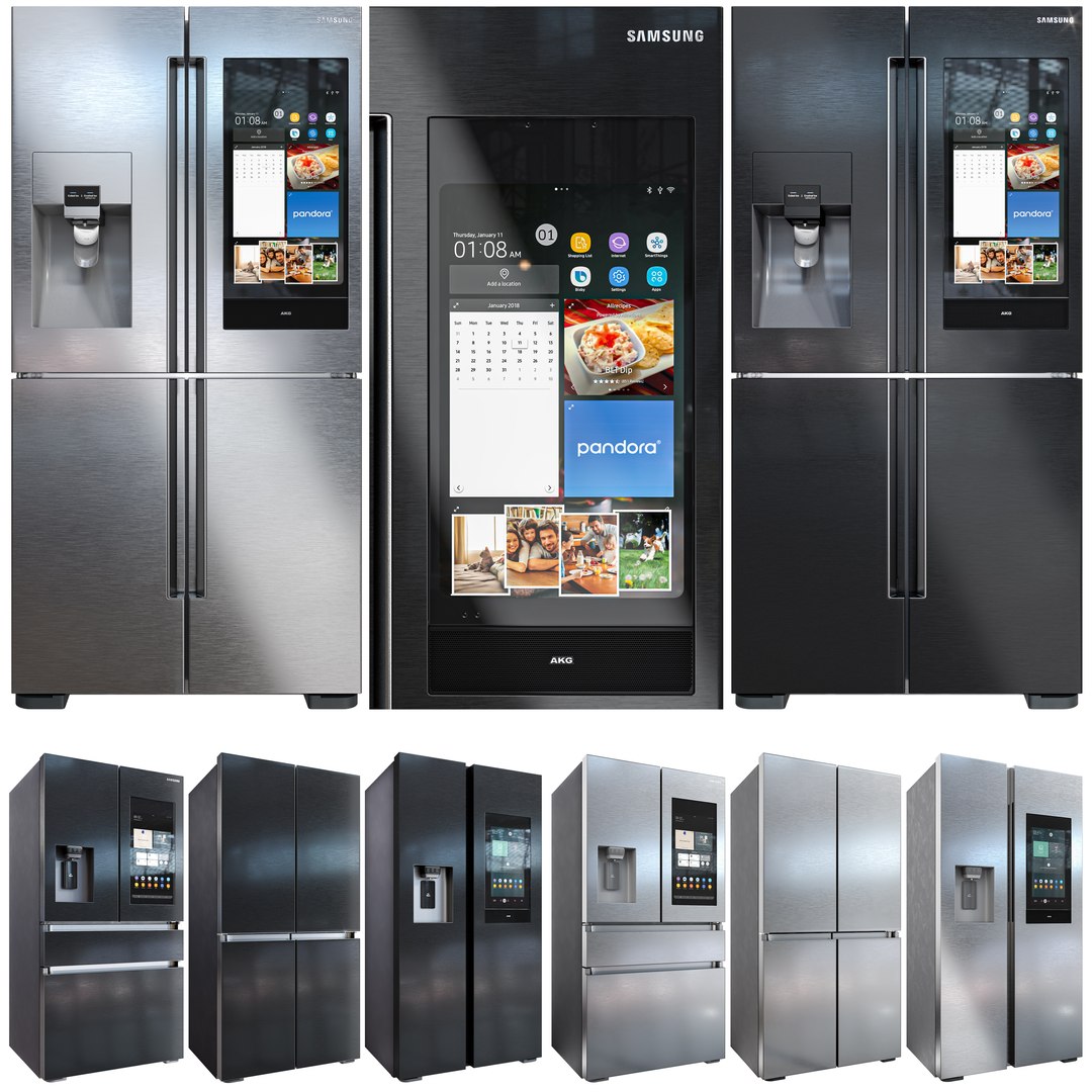 3D Samsung Refrigerator Set - TurboSquid 2017882