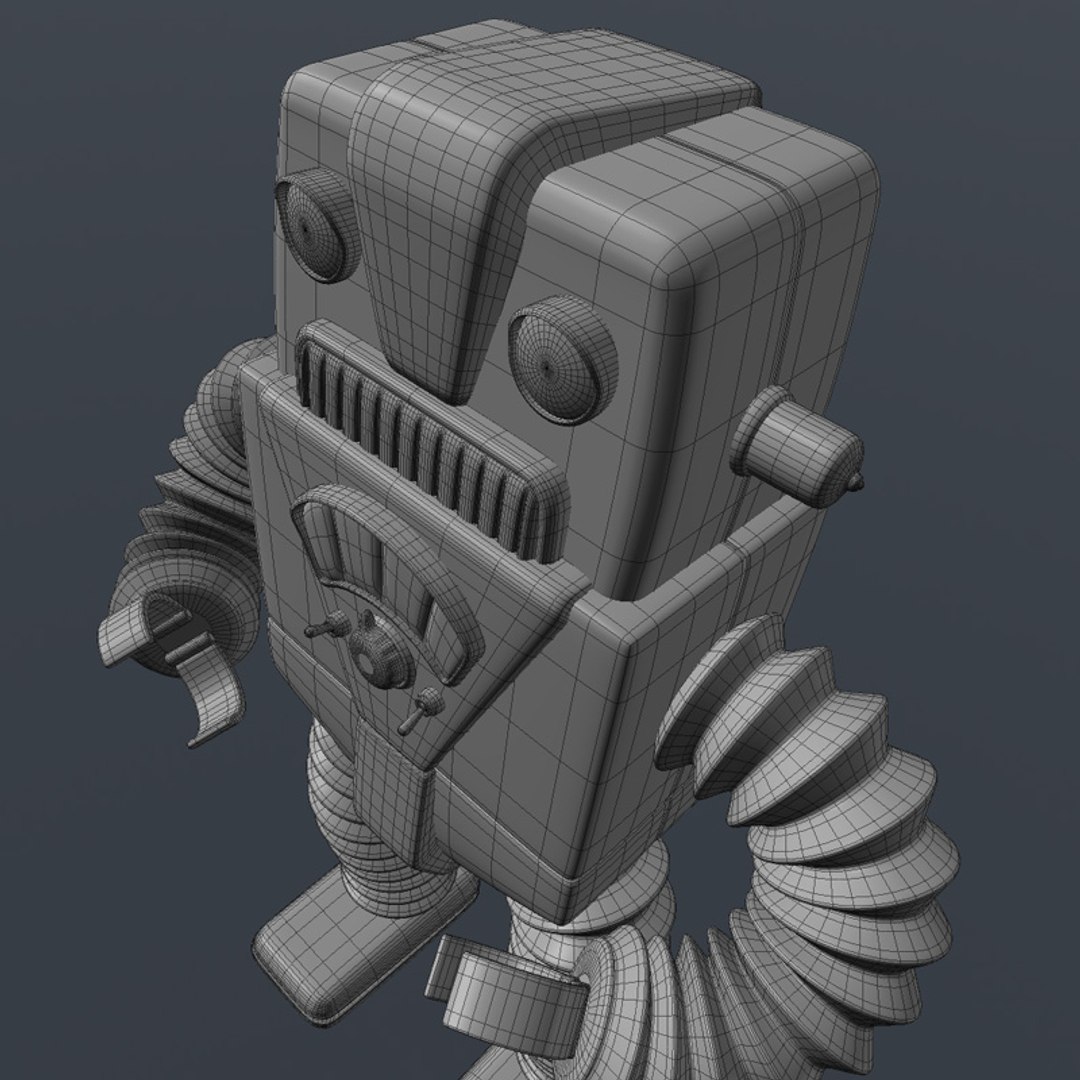 3d Model Fifties Retro Robot