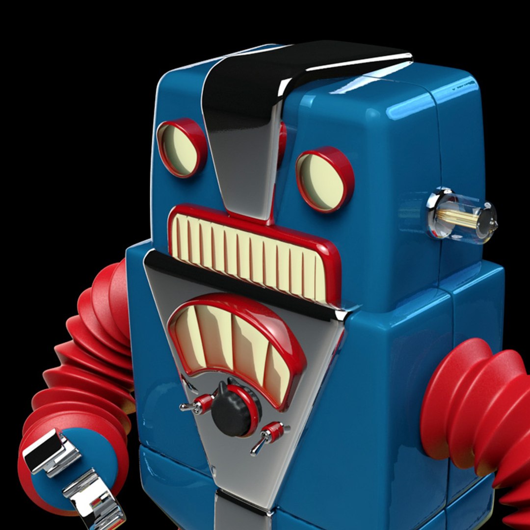 3d Model Fifties Retro Robot