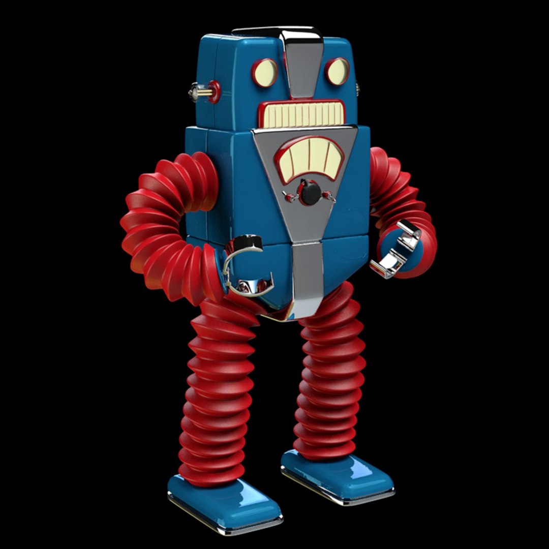 3d Model Fifties Retro Robot