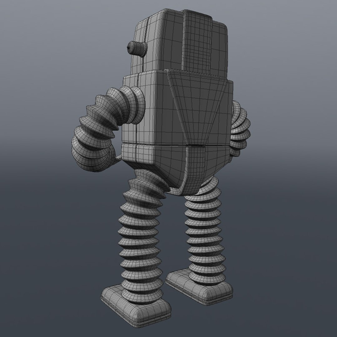 3d Model Fifties Retro Robot
