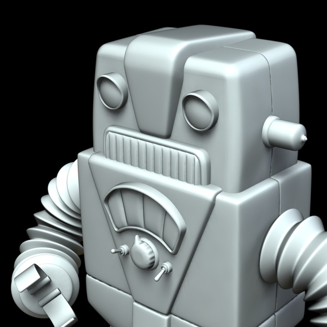 3d Model Fifties Retro Robot